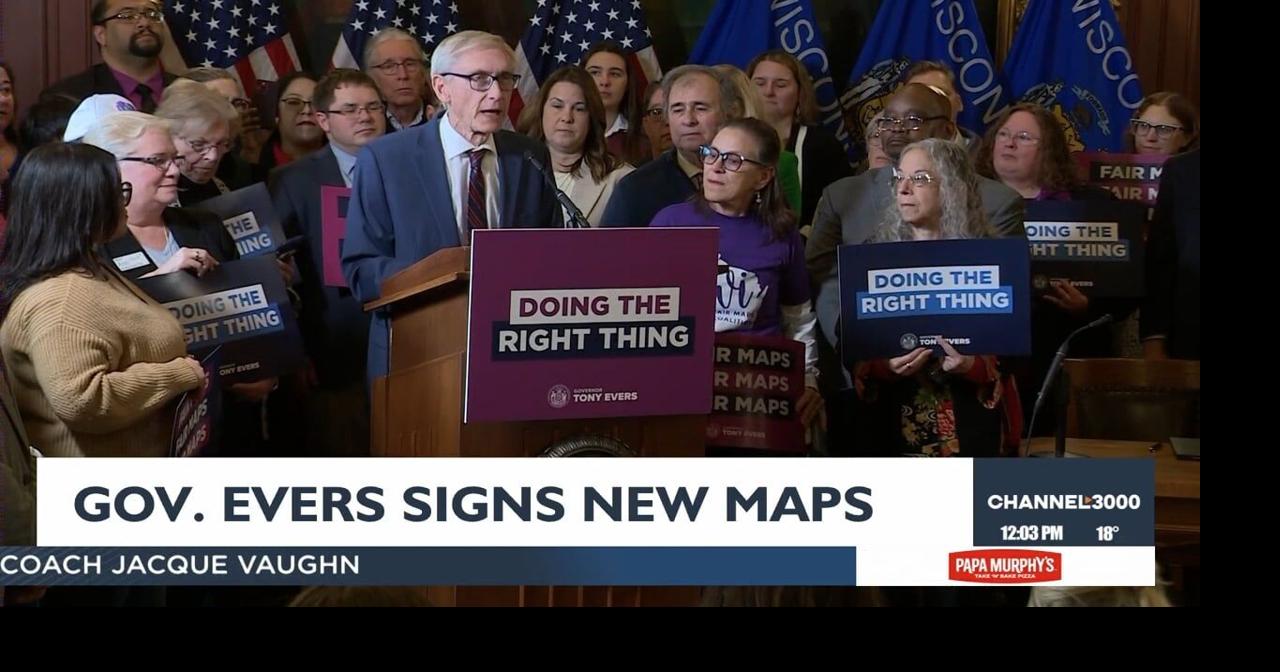 Wisconsin Gov. Evers signs new legislative district maps | Video | channel3000.com