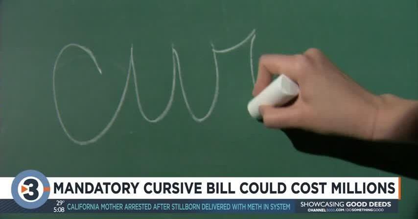 Cursive writing proposal expected to cost schools millions of dollars ...