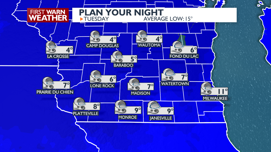Light snow possible Tuesday and Wednesday, quiet to ring in 2026 ...