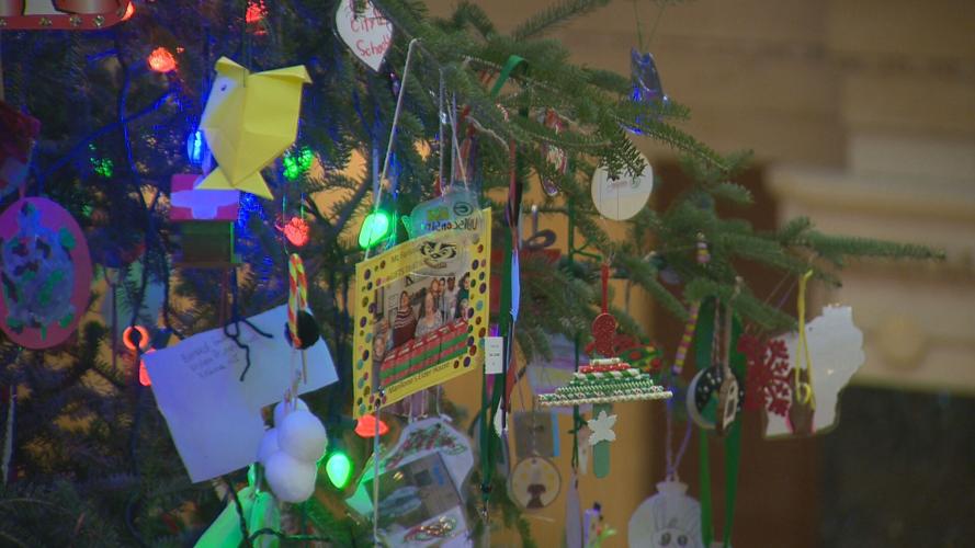 Holiday tree at Wisconsin State Capitol lit for the season | Holiday ...