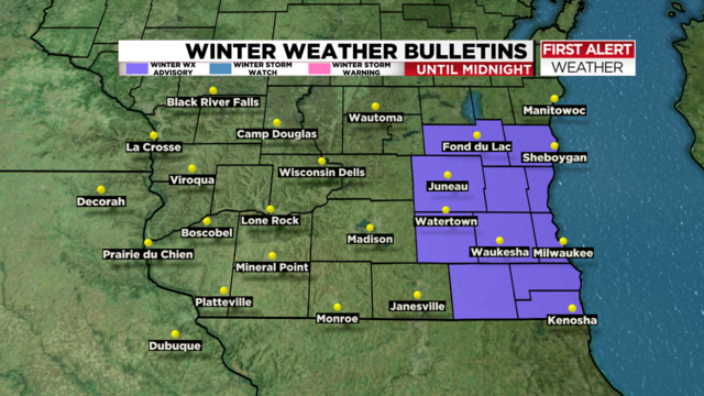 Threat of icy roads Wednesday evening prompts winter weather advisory ...