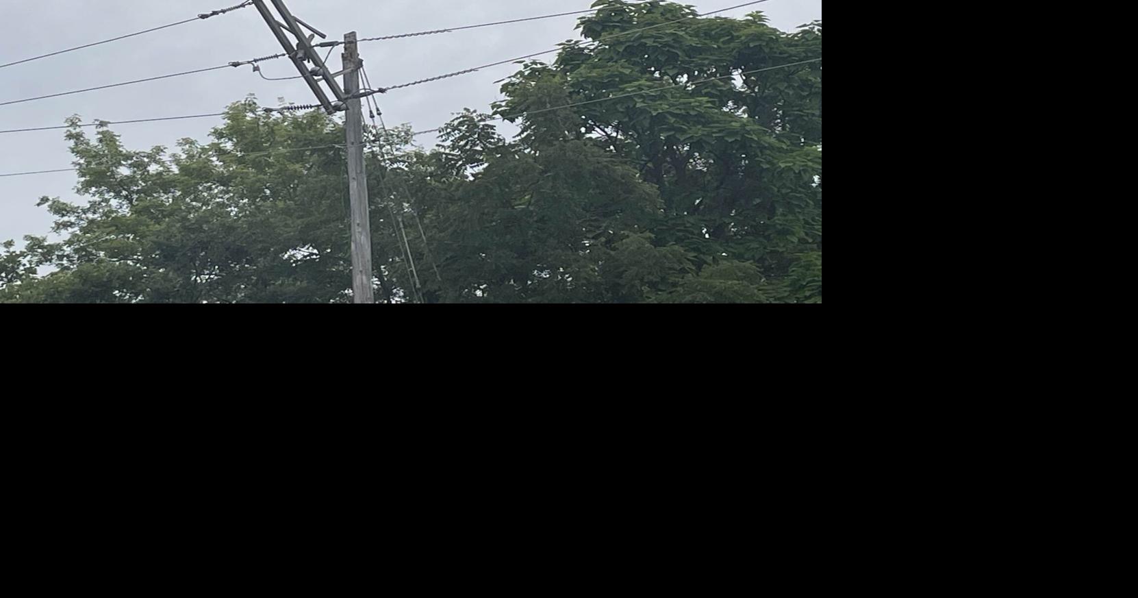 Broken power line causes road blockage, knocks out power for 1,700 on ...