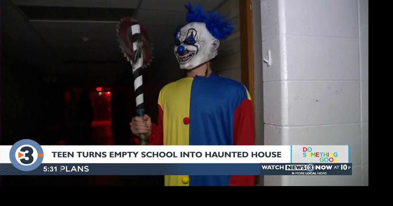 Teen turns vacant elementary school into haunted house for charity ...
