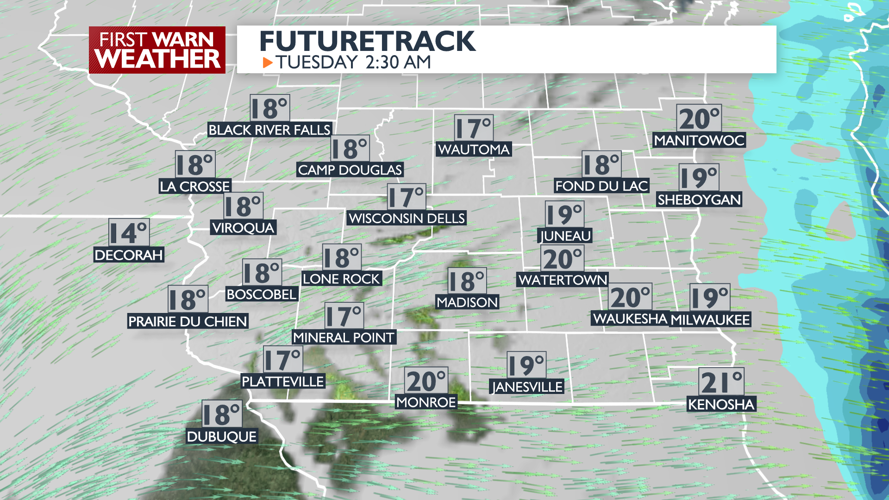 Light snow chance Monday, cold start to work week | Latest Weather ...