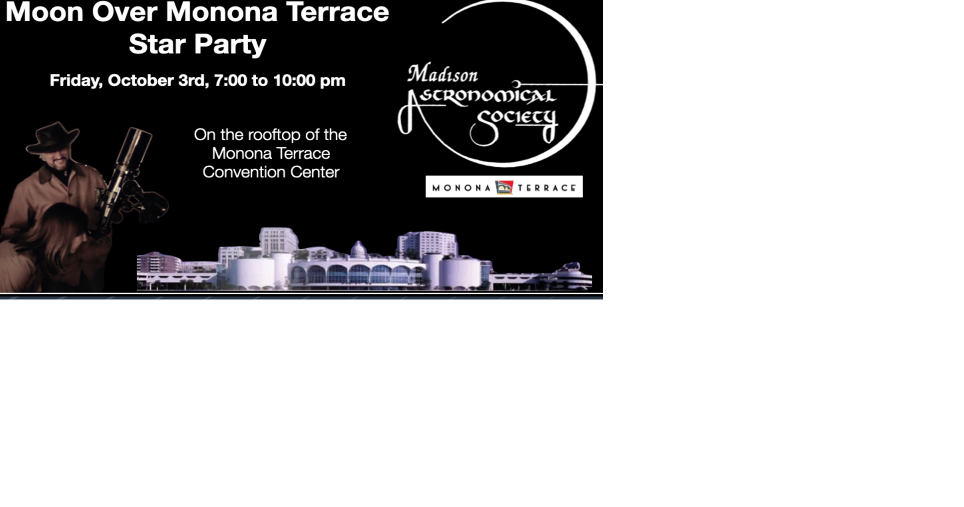 Two local organizations hosting grand star party at Monona Terrace ...