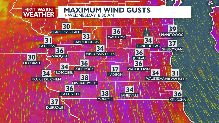 Slick travel due to flash freeze and gusty snow showers Wednesday ...