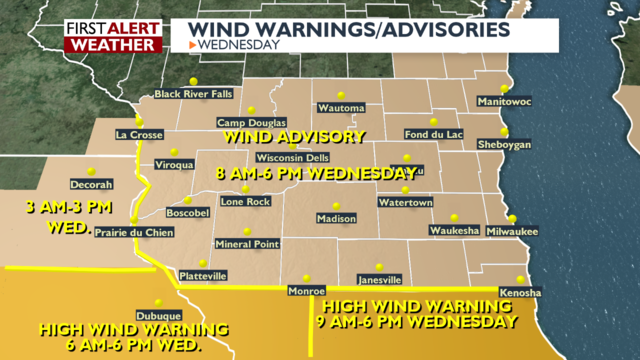 High winds, rain, thunderstorms and heavy snow affecting Midwest travel ...