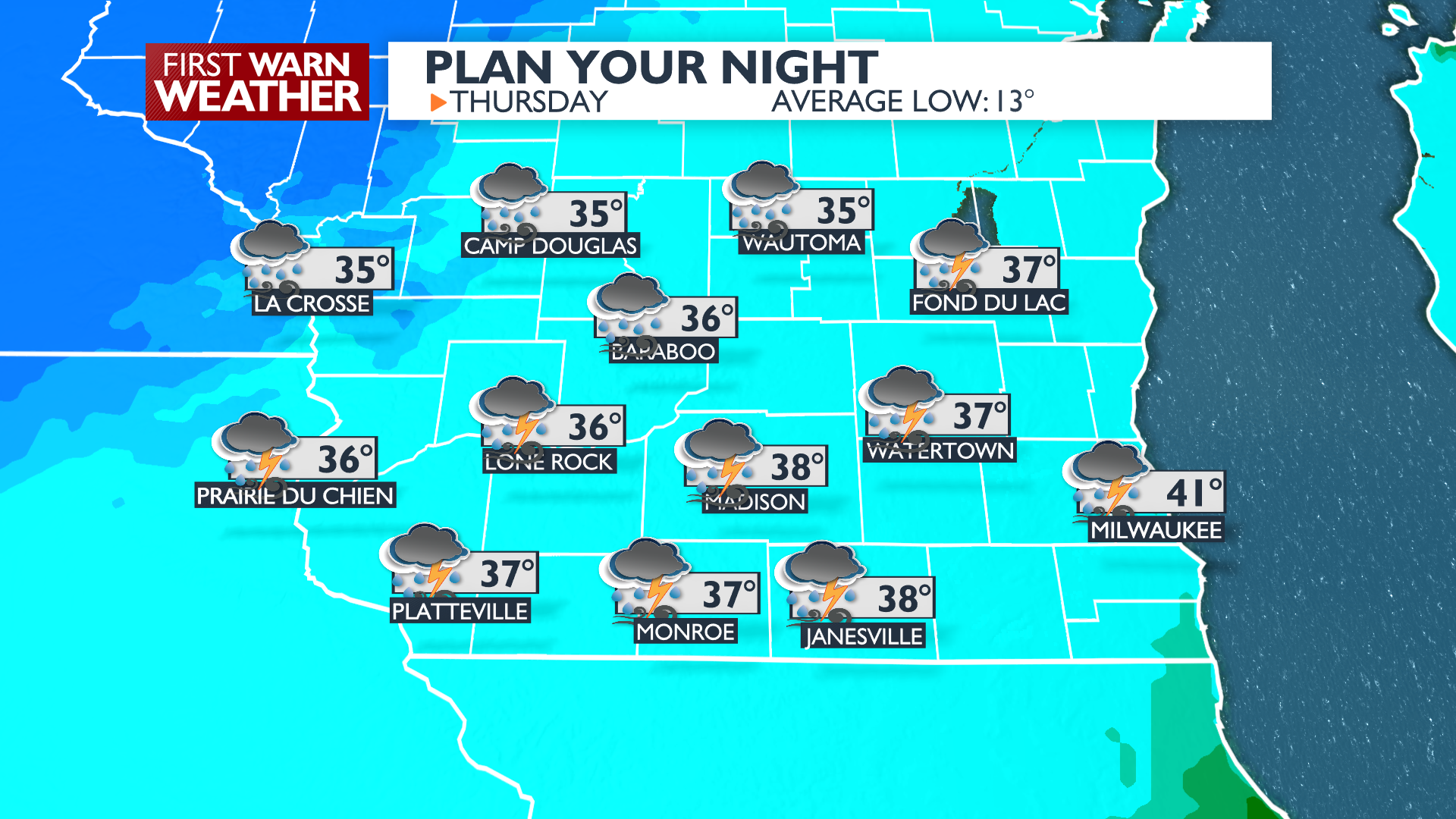 Overnight Lows Blaise.png | | channel3000.com