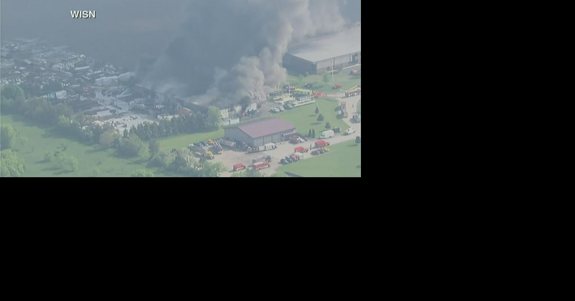Six injured in industrial fire after explosion in southeast Wisconsin ...