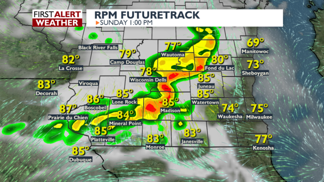 Madison hits 90 degrees Saturday; severe storms possible Sunday | Local ...