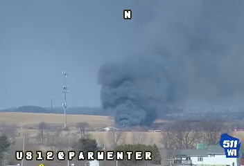 Multiple vehicles on fire at Dane Co. salvage yard | News | channel3000.com