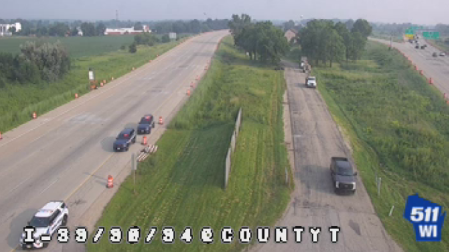 I-39/90/94 westbound back open at U.S. Highway 151 after incident ...
