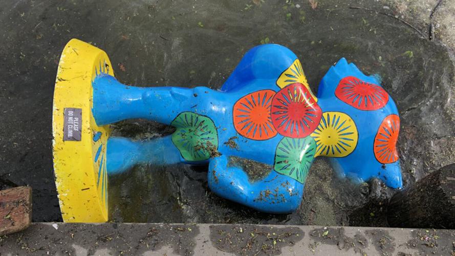 ‘Bucky took a dive for cancer’: Sunburst Bucky artist reacts to statue ...