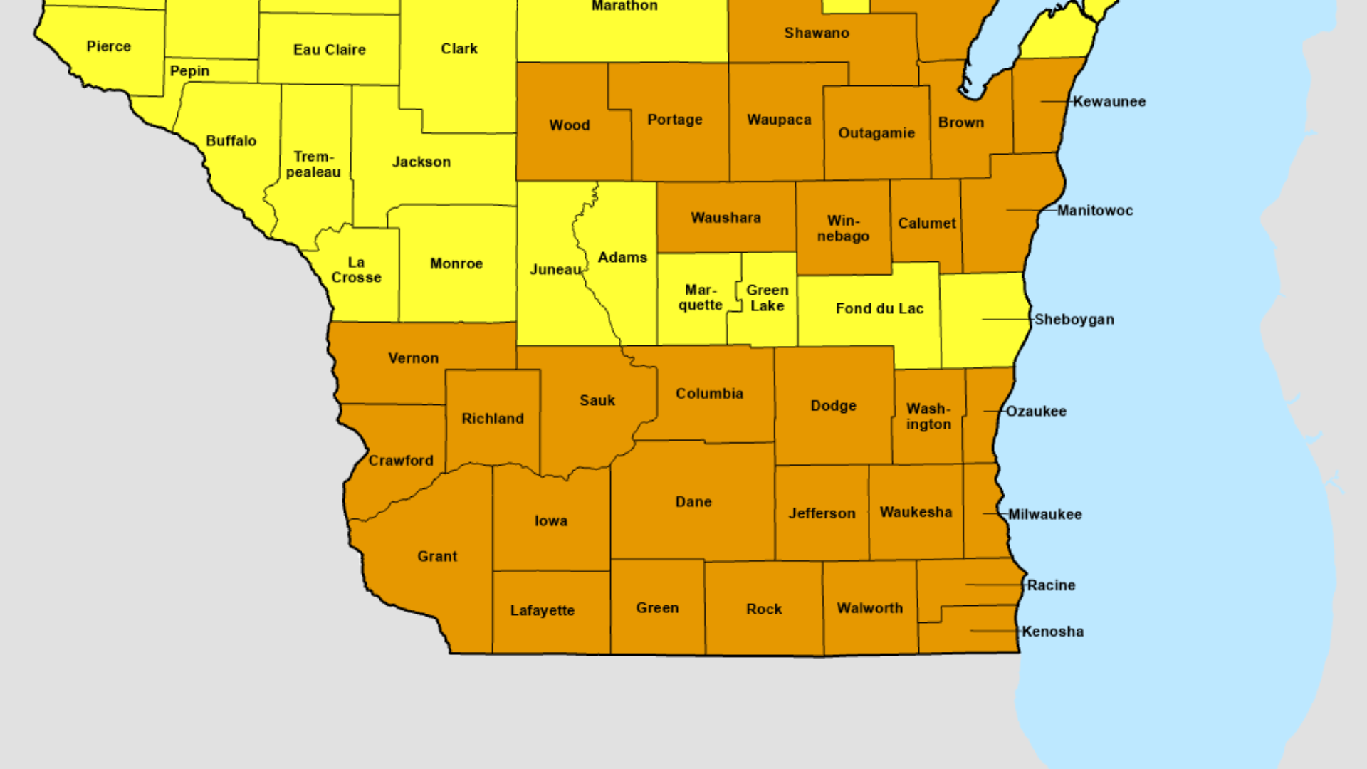 'Very High' fire danger across southern Wisconsin, Department of ...