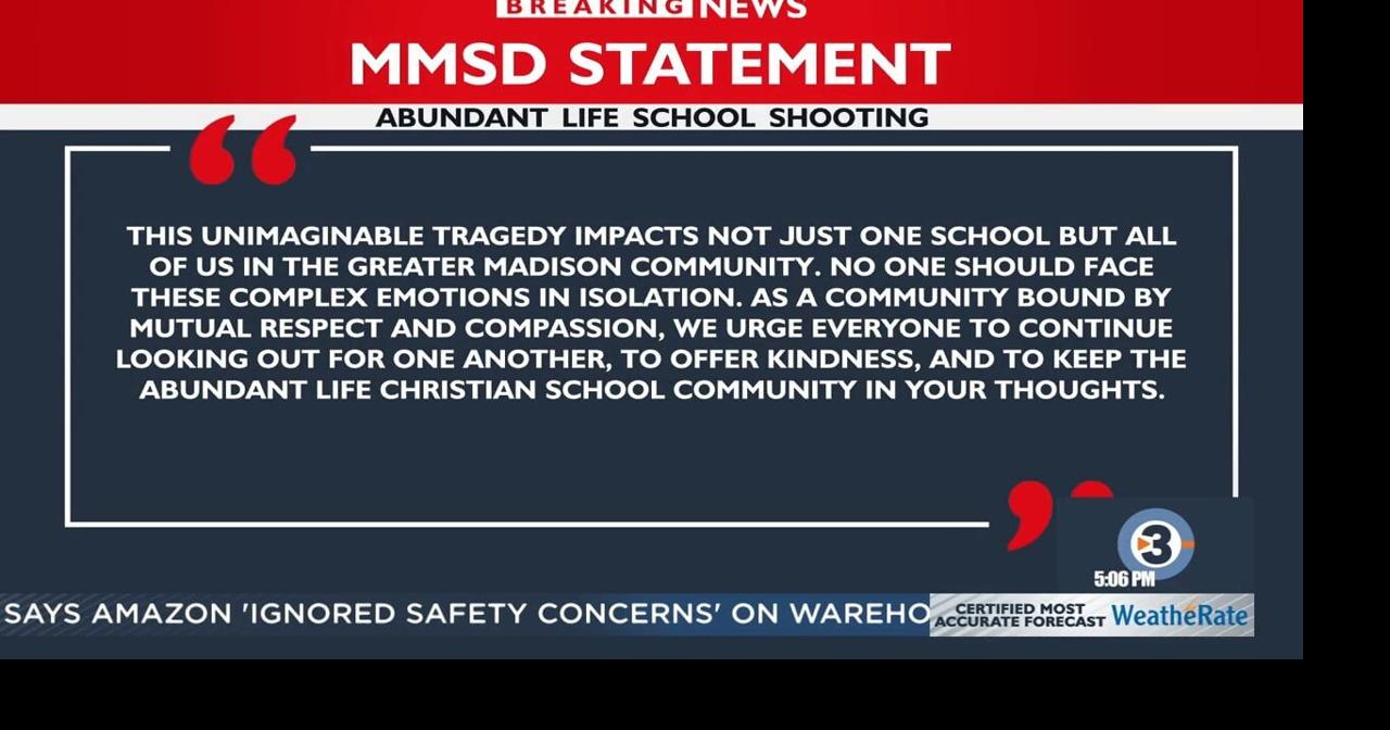 MMSD provides statement about the ALCS shooting | Video | channel3000.com