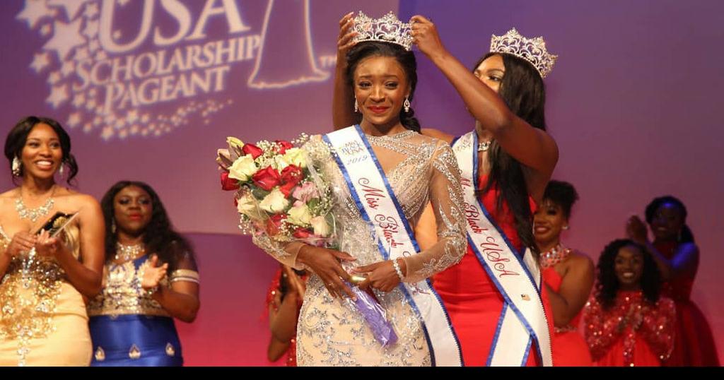 Supporters Celebrate Madison Native Tekema Balentines Miss Black Usa