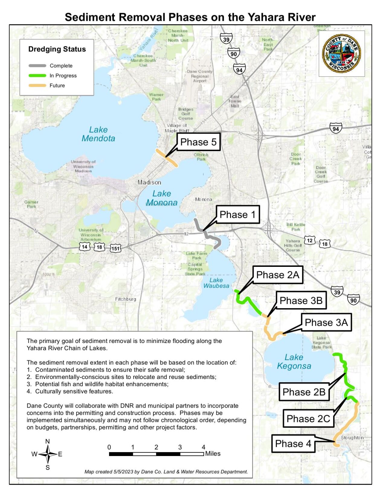 Dredging efforts aimed at reducing flooding risk along Yahara chain of ...