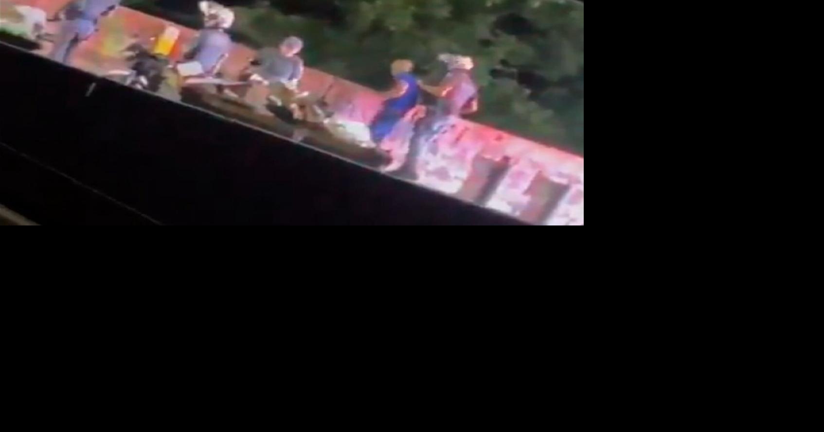 Video of military police officer throwing man off bridge sparks anger ...