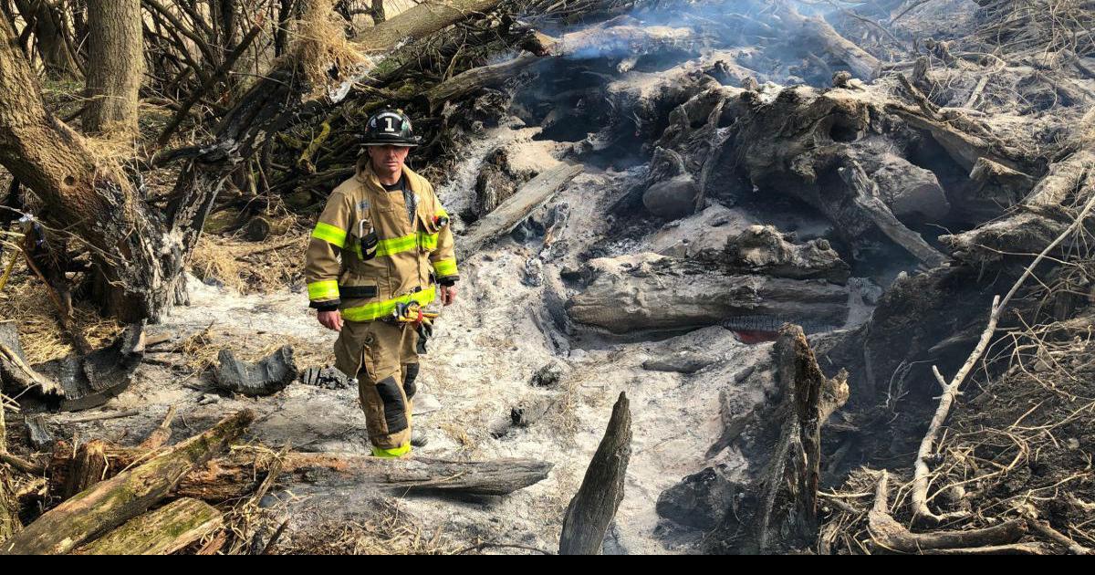Wind fuels abandoned campfire, causes lengthy fire fight in wooded area ...