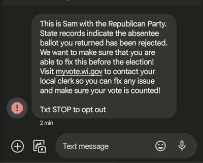 Received texts about your absentee ballot? Here’s how to verify ...