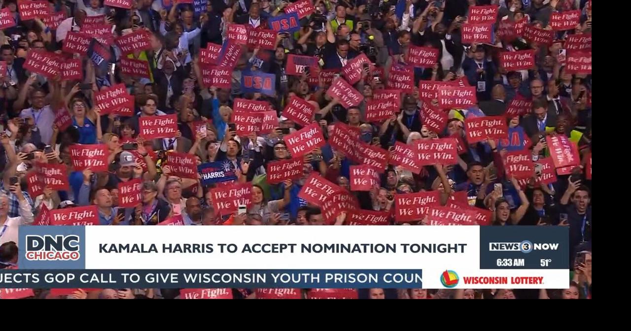 Kamala Harris accepts nomination tonight | Video | channel3000.com