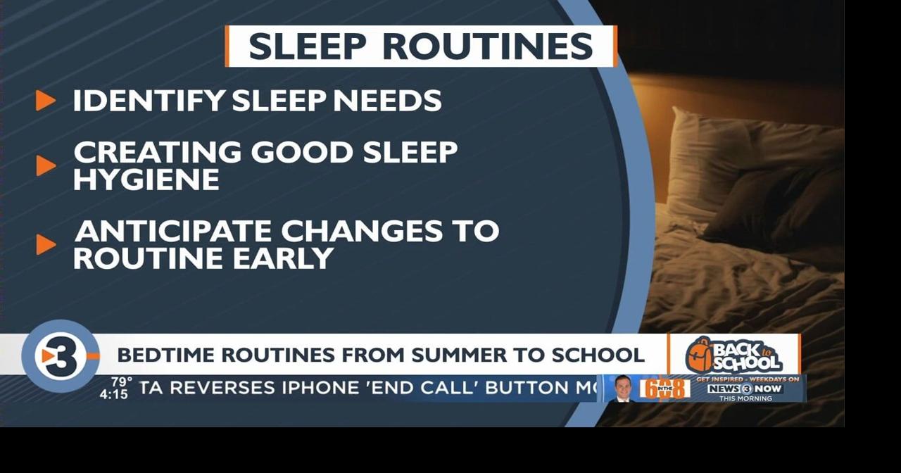 Now is the time to transition bedtimes from summer to school schedule ...