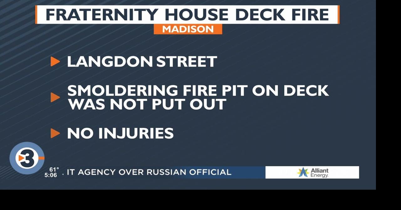 Firefighters called to fraternity house for fire pit still smoldering ...