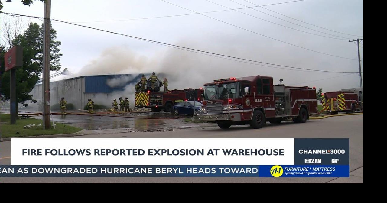 Fire follows reported explosion on Madison's east side | Video ...