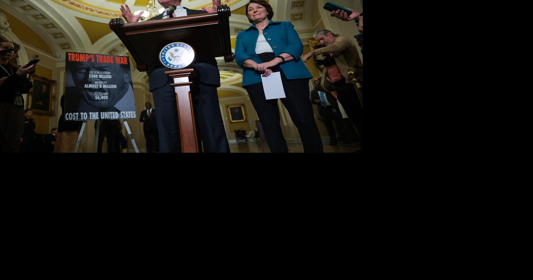 Four Senate Republicans join with Democrats to rebuke Trump tariff ...