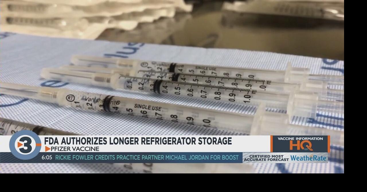 FDA authorizes longer refrigerator storage for Pfizer vaccine ...