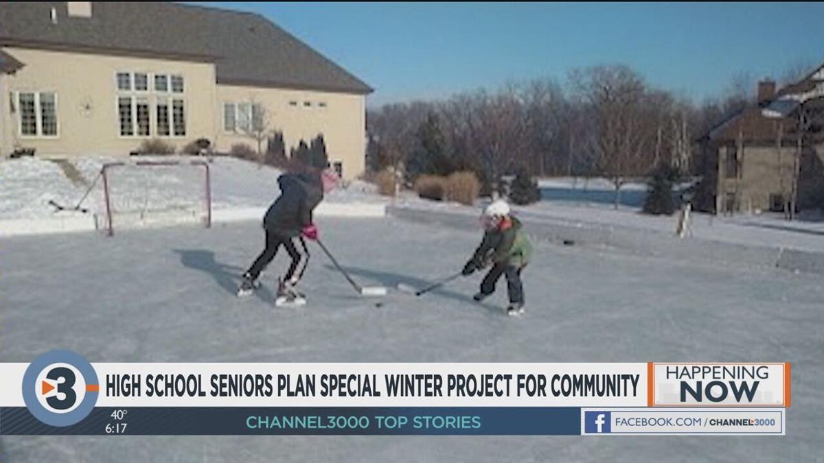 Middleton High School seniors building COVID-friendly outdoor ice rink ...