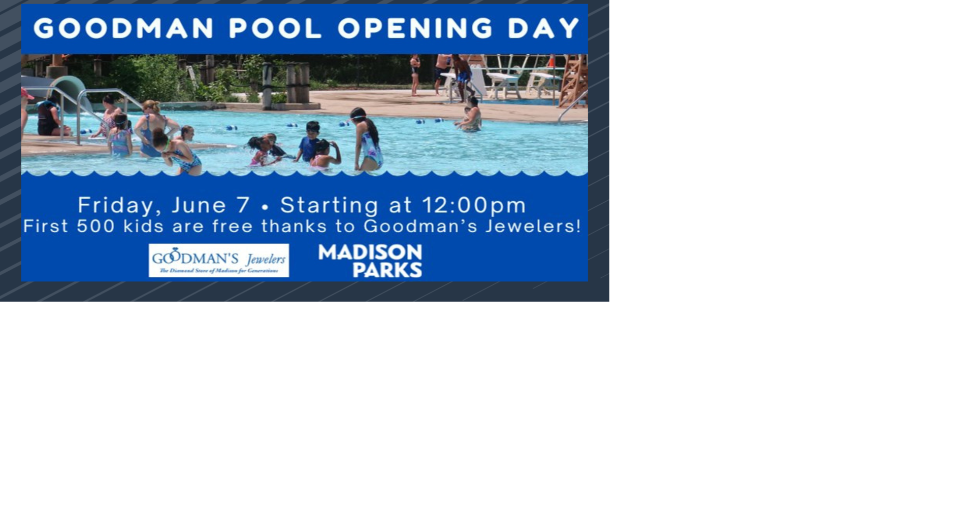 Goodman Pool opens, first 500 kids granted free admission | News ...