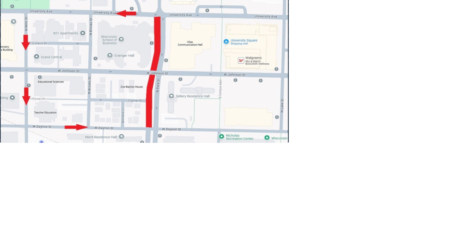 A portion of North Park Street in Madison to close this weekend due to ...