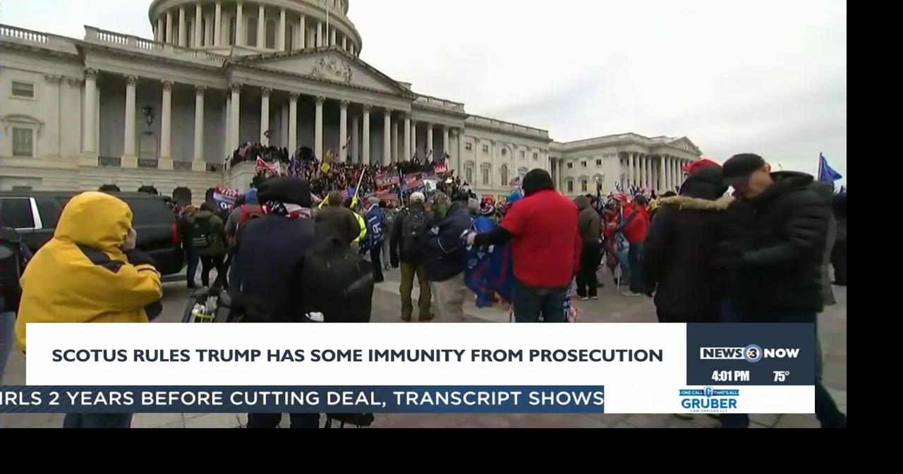 SCOTUS rules Trump has some immunity from prosecution | Video ...
