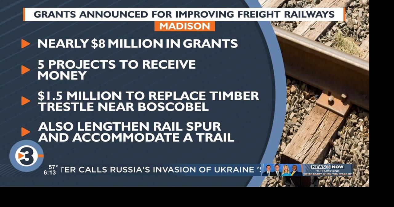 WisDOT announces $8 million in grants to improve freight railways ...