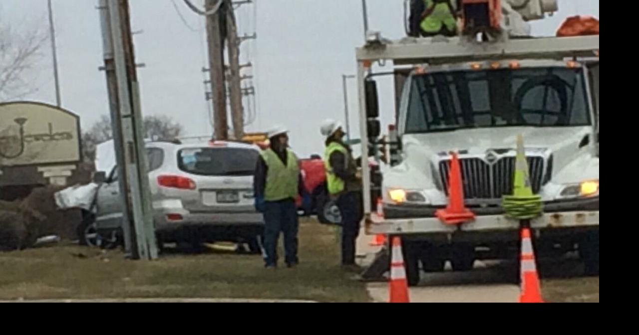 Power restored for 6,000 customers after car vs. power pole crash, MGE ...
