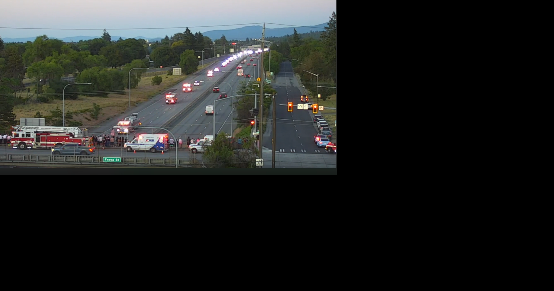 Fallen Coeur d'Alene firefighters brought to Spokane in procession down ...