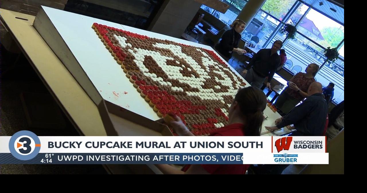 UW Homecoming cupcake mural pays homage to Bucky Badger | Events ...