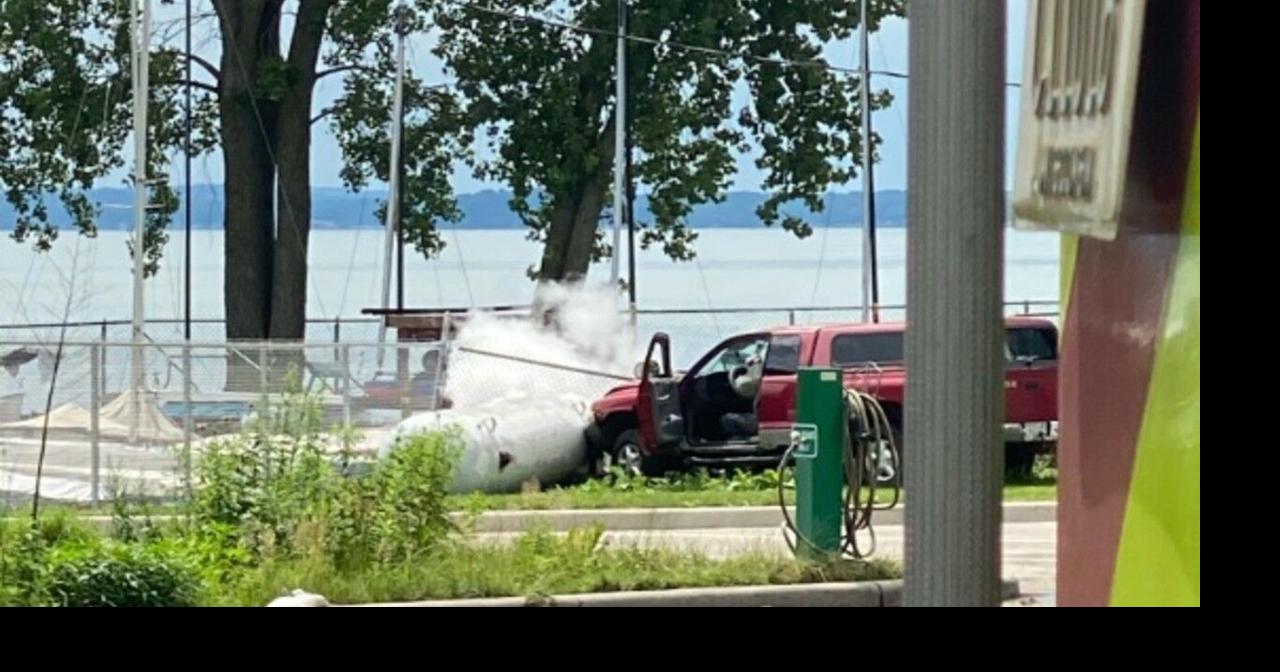 MFD secures ruptured propane tank at Warner Park Boat Launch | Local ...