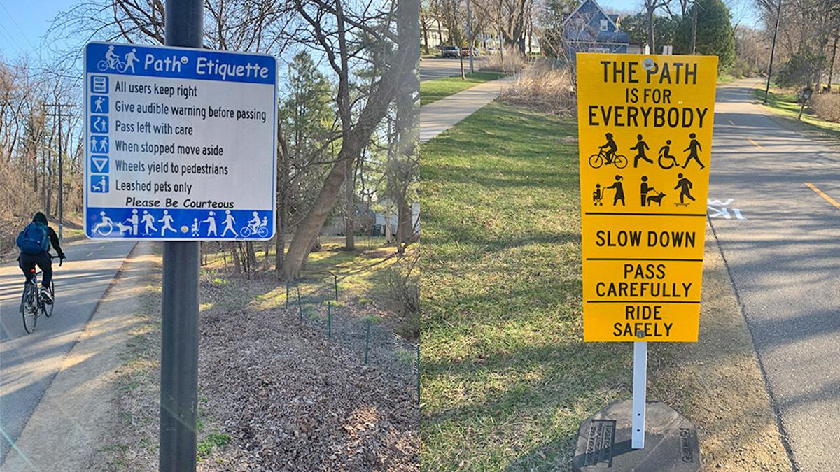 please use the path sign