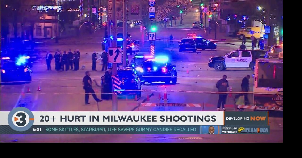 At least 20 injured in downtown Milwaukee shootings; curfew issued ...