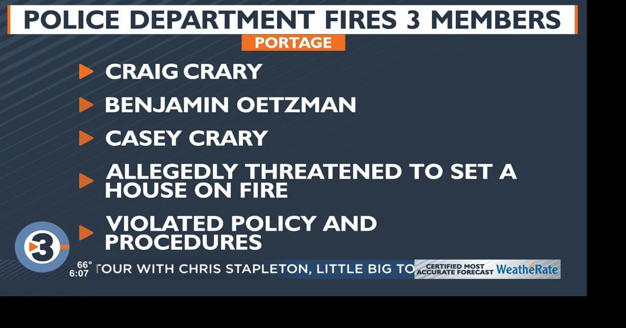 Three members of Portage Police Department fired after threatening to ...