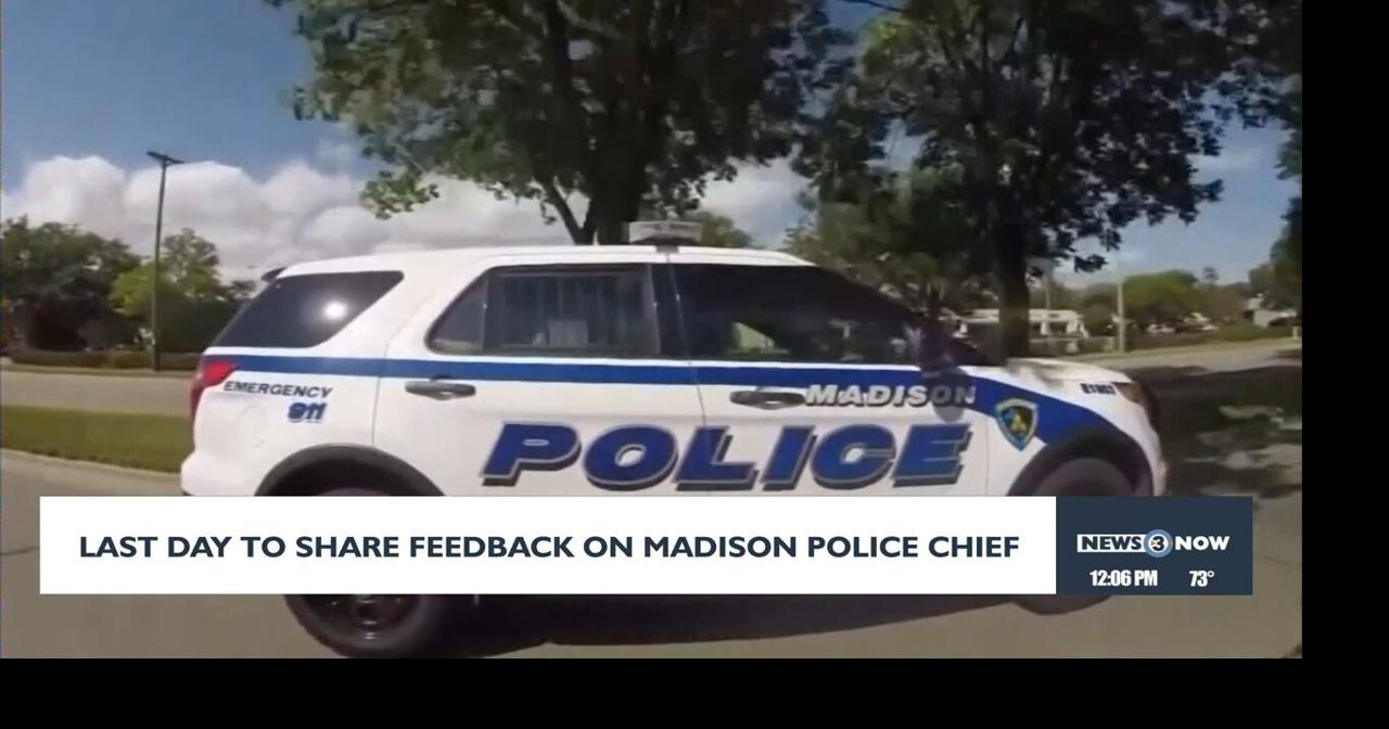 Last day to give feedback on Madison Police Chief. | Video ...