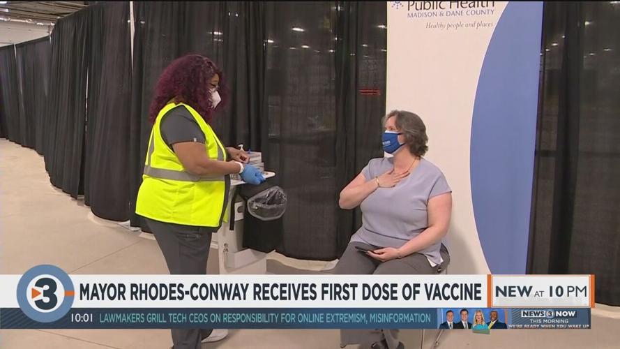 Madison Mayor Satya Rhodes-Conway gets first dose of COVID-19 vaccine ...