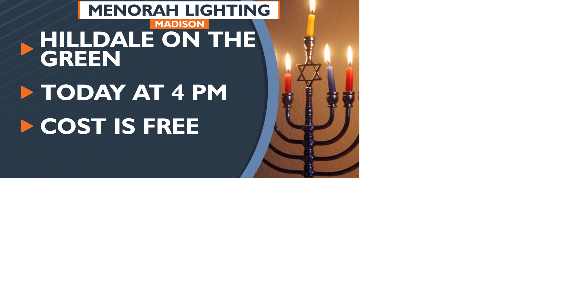 Celebrate fifth night of Hanukkah at Hilldale Sunday afternoon | News ...