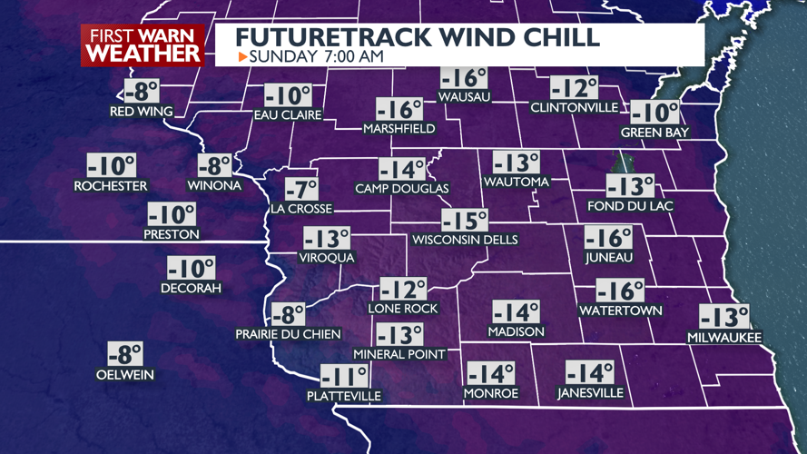 Light snow this weekend, then bitterly cold air early next week ...