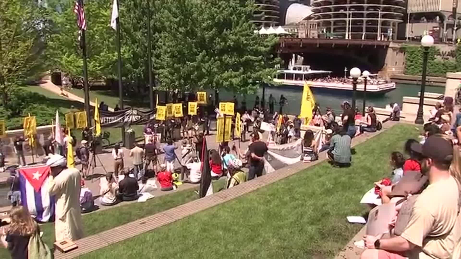 Veterans protest against Trump administration's military interventions ...