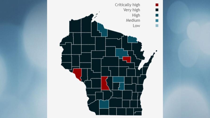 DHS: Majority of Wisconsin counties at ‘very high’ activity level for ...