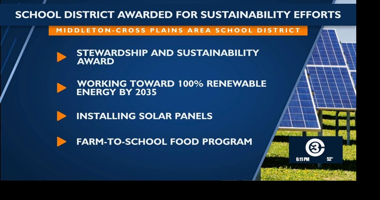 Middleton-Cross Plains Area School District honored for sustainability ...