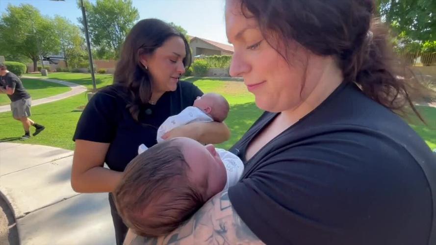 Arizona family has double the joy, as two sisters give birth hours ...
